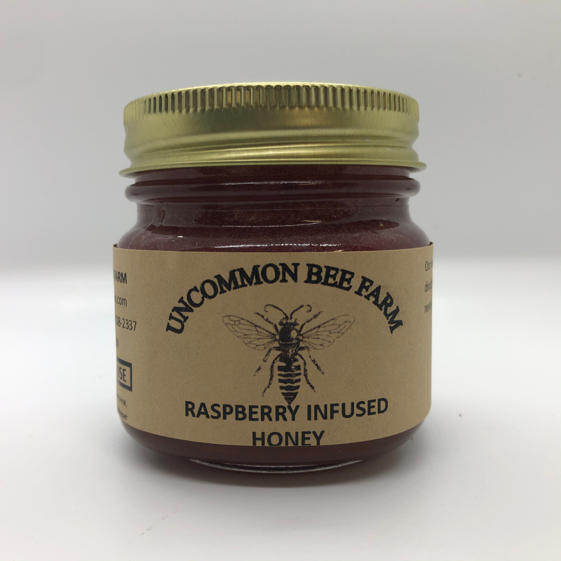 Raspberry Infused Honey | Uncommon Bees