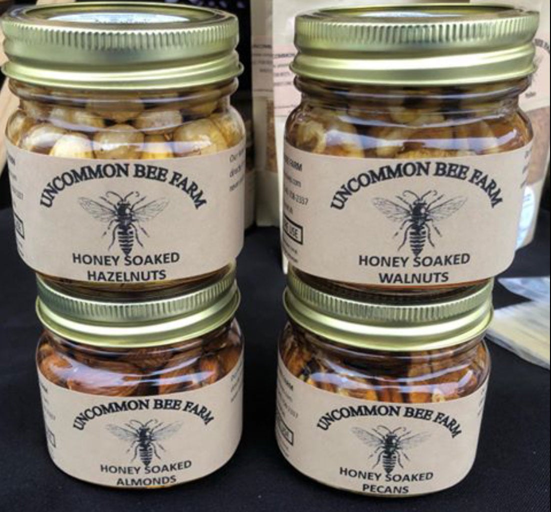 Honey Soaked Nuts | Uncommon Bees