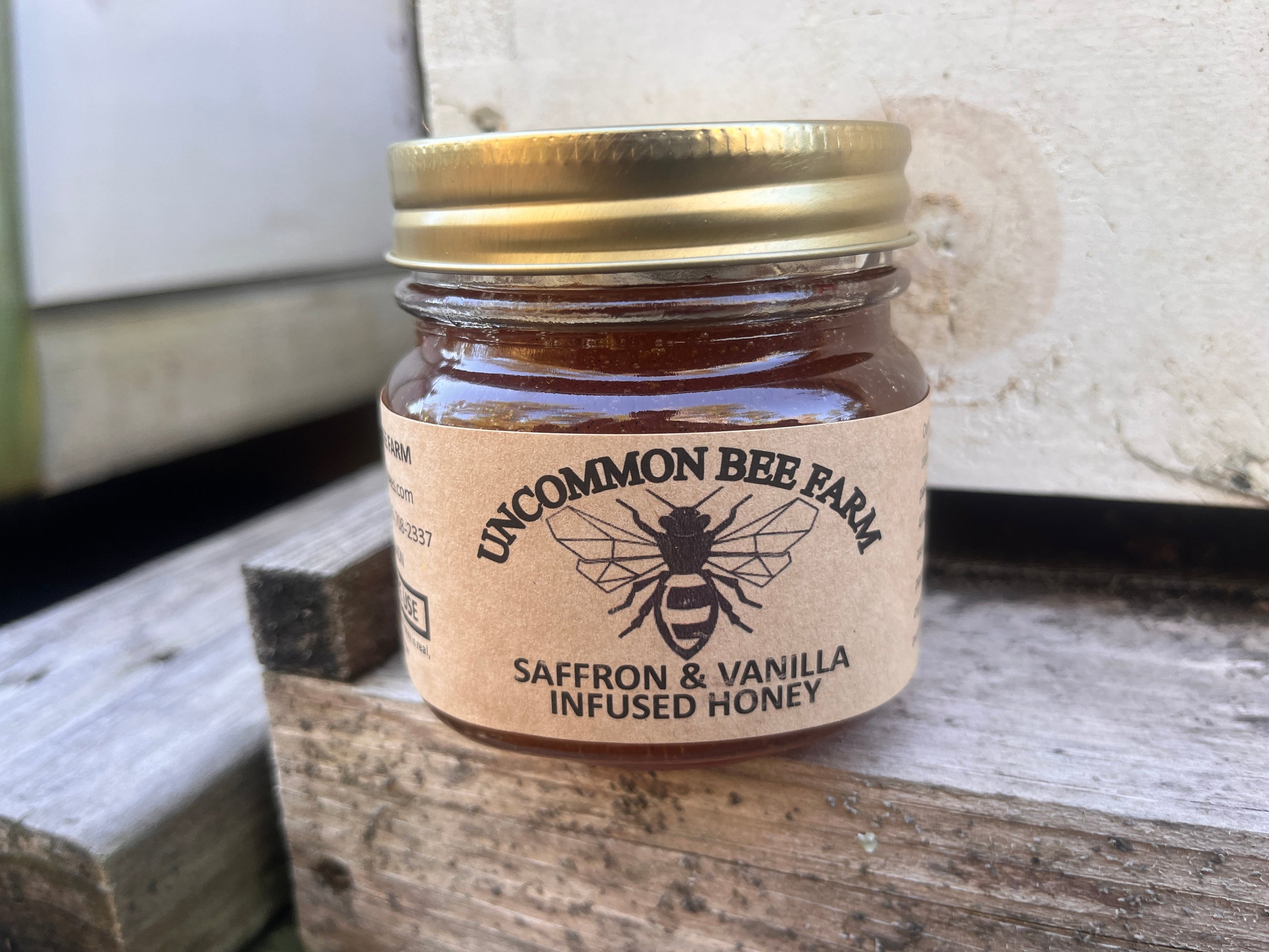 Saffron & Vanilla Infused Honey | Uncommon Bees